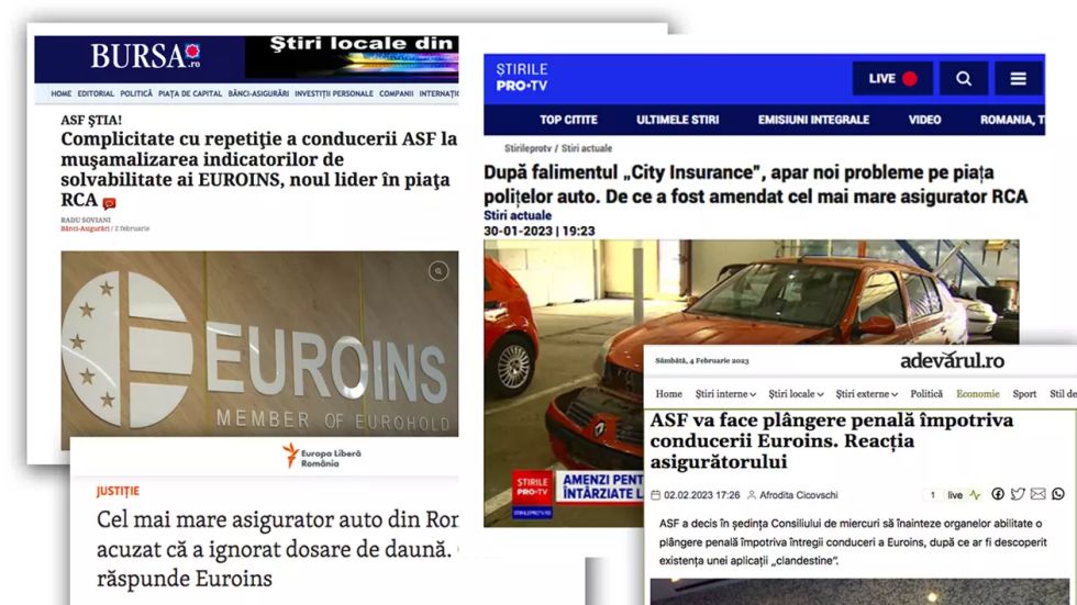 Ziarul Adevărul: „ASF a descoperit o aplicație clandestină folosită de Euroins”. Euroins atacă ...